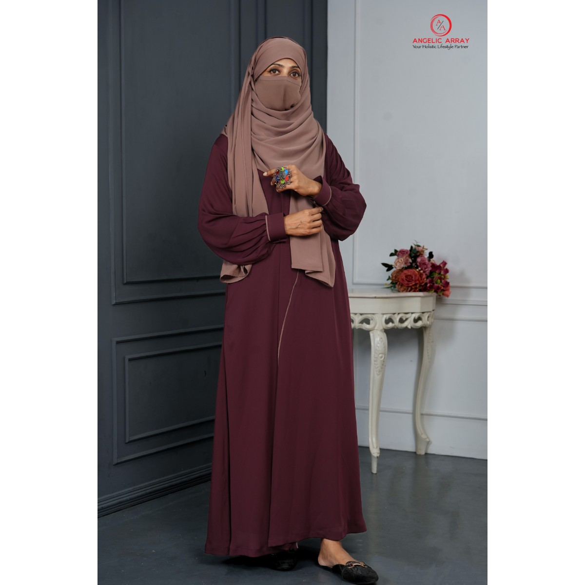 Blush Grace Abaya Borka - Irani Stylish Wear Borkha with Fashionable ...